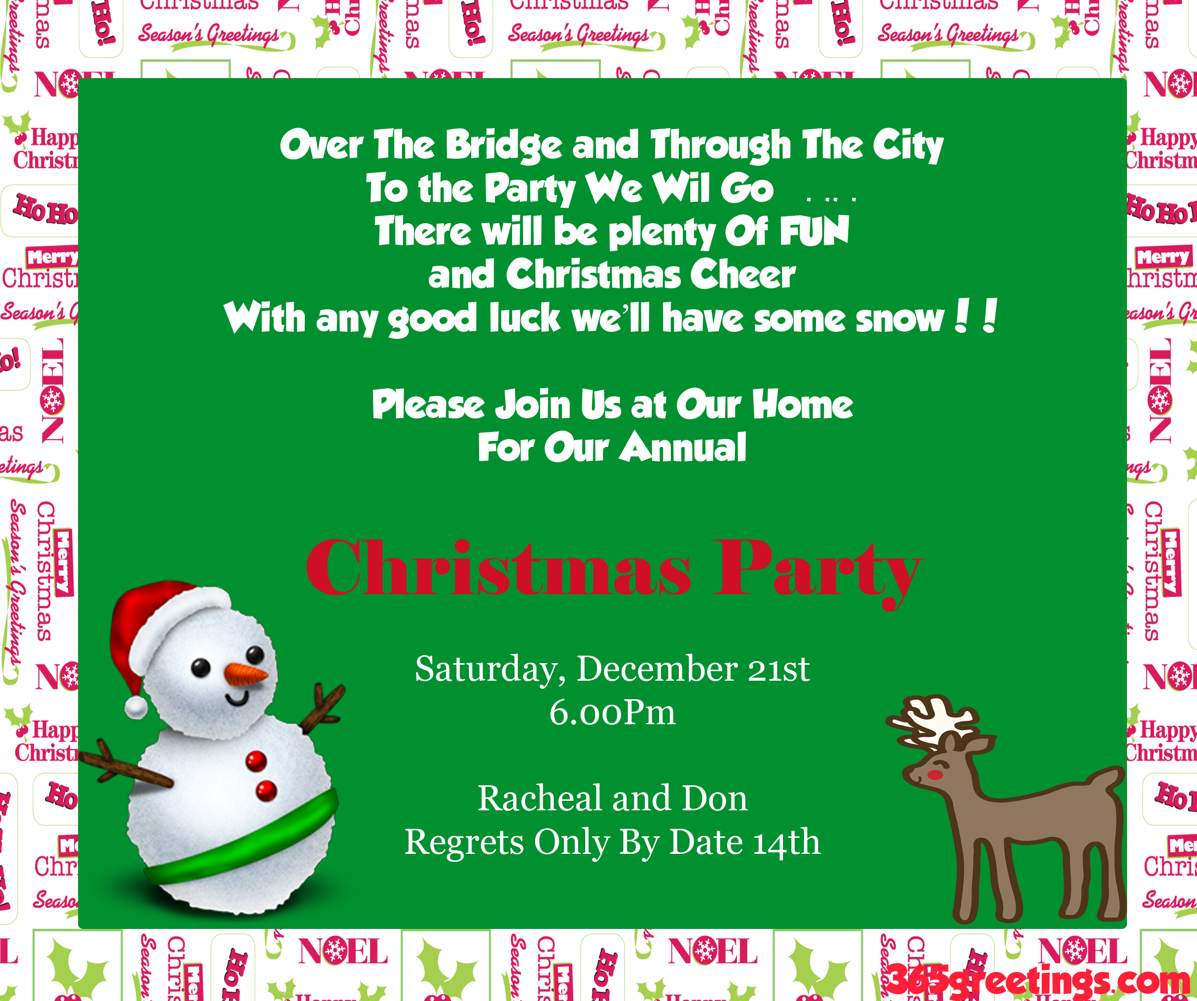 Christmas Party Invitation Ideas Christmas Celebrations